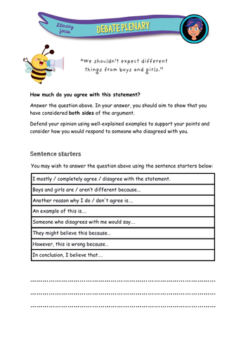 Gender Identity PSHE | Teaching Resources