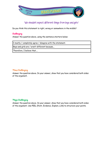 Gender Identity PSHE | Teaching Resources