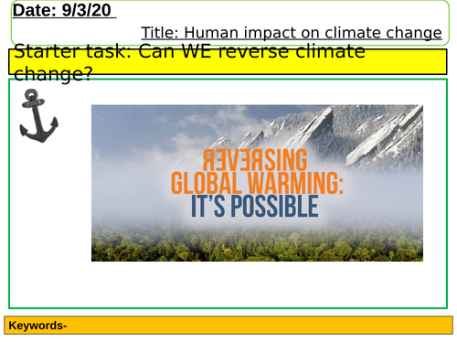 Earth and sustainability | Teaching Resources