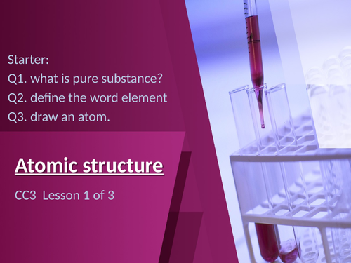 CC3a - structure of an atom | Teaching Resources