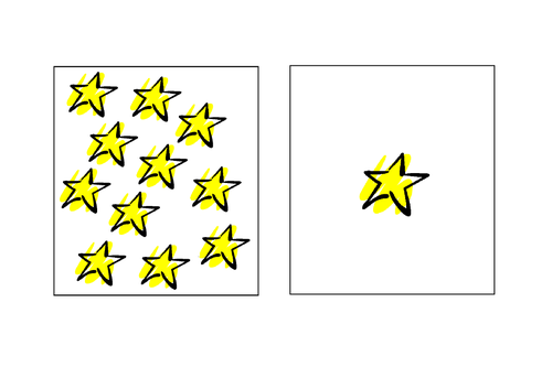Space theme identifying one and lots - Autism/ASC/SEN/Maths/Number ...