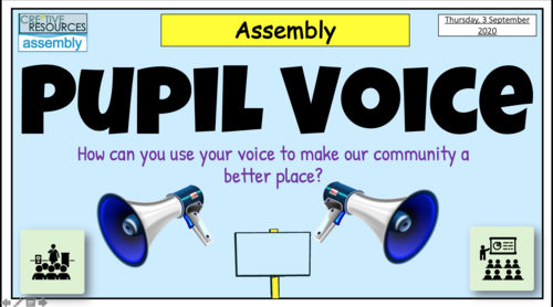 Pupil Voice - Student Voice Assembly | Teaching Resources