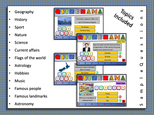 Back to School/End of Year Team Building Quiz 4 for KS3 | Teaching ...