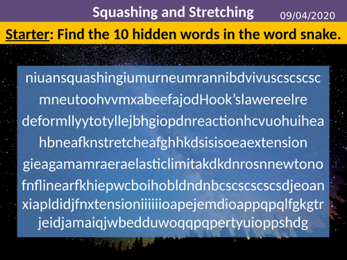 Squashing and Stretching | Teaching Resources