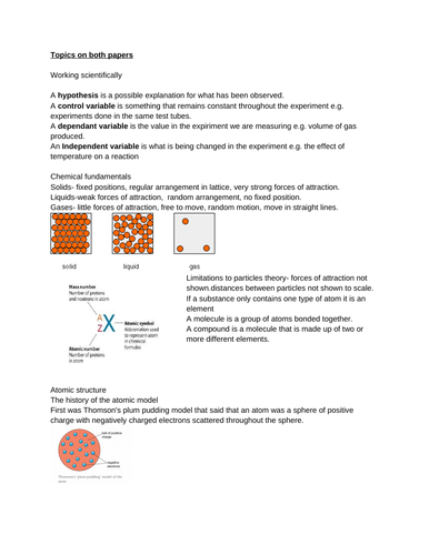 Complete GCSE Triple Science Notes (All Grade 9s) | Teaching Resources