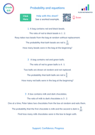 Probability and equations (Algebraic probability) | Teaching Resources