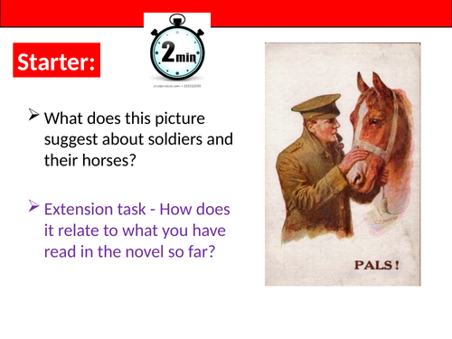 War Horse (ideal for remote/normal lessons) | Teaching Resources