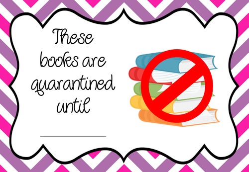 Book and resources quarantine cleaning posters | Teaching Resources