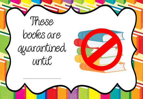 Book and resources quarantine cleaning posters | Teaching Resources