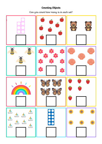WRM - Year 1 - Number & Place Value - Counting objects up to 10 ...