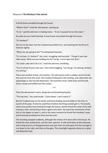 AQA Step Up to English: Component 2 GOTHIC HORROR Unit | Teaching Resources