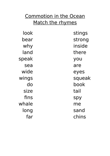 Commotion in the Ocean Literacy Pack | Teaching Resources