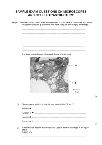 Cells - A complete set of resources for AQA AS/A-Level Biology ...