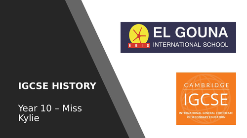 IGCSE History Course Overview (Option B) WW1 | Teaching Resources