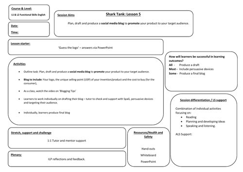 FS English L1/L2 - Complete 18 Lesson Package | Teaching Resources