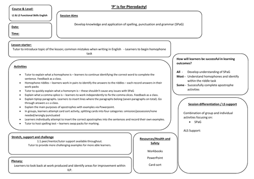 FS English L1/L2 - Complete 18 Lesson Package | Teaching Resources