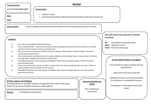 FS English L1/L2 - Complete 18 Lesson Package | Teaching Resources