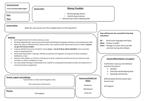 FS English L1/L2 - Complete 18 Lesson Package | Teaching Resources