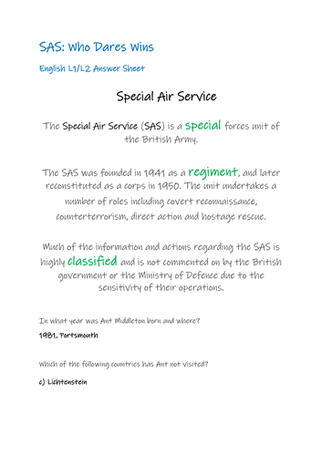 FS English L1/L2 - Complete 18 Lesson Package | Teaching Resources