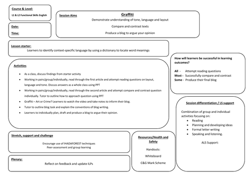 FS English L1/L2 - Complete 18 Lesson Package | Teaching Resources