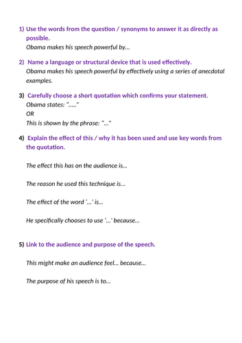 Speeches | Teaching Resources