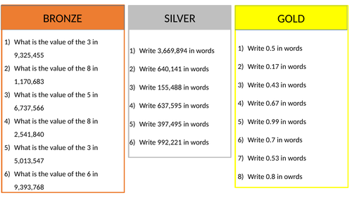 Mastering Place Value: Differentiated Worksheets for GCSE Maths and ...