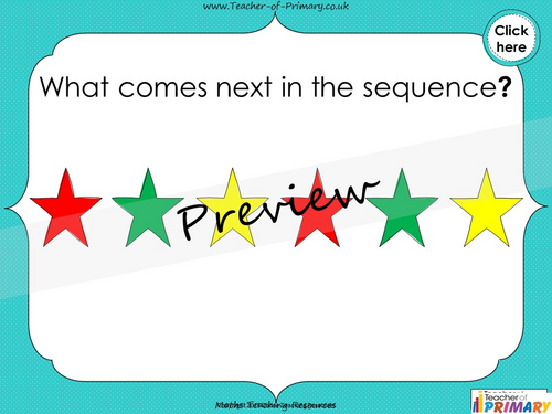 Patterns And Sequences Eyfs Teaching Resources
