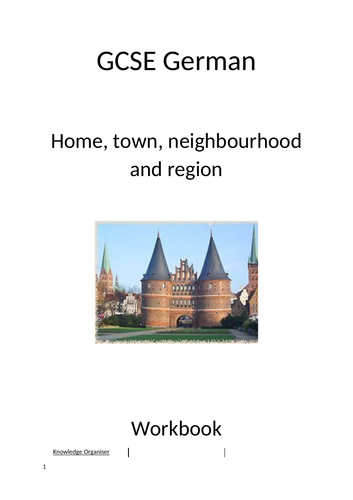GCSE German - Home, town, neighbourhood and region- workbook and ...