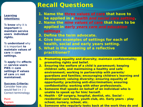 Health & Social OCR Cambridge Nationals COMPLETE R021 UNIT Lesson Resources | Teaching Resources