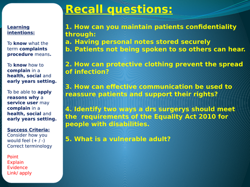 Health & Social OCR Cambridge Nationals COMPLETE R021 UNIT Lesson Resources | Teaching Resources