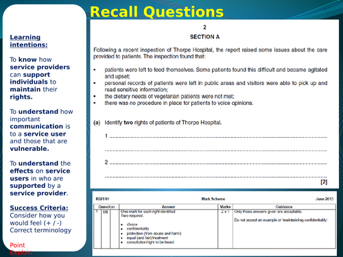 Health & Social OCR Cambridge Nationals COMPLETE R021 UNIT Lesson Resources | Teaching Resources