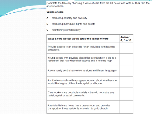 Health & Social OCR Cambridge Nationals COMPLETE R021 UNIT Lesson Resources | Teaching Resources