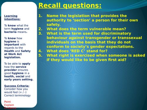 Health & Social OCR Cambridge Nationals COMPLETE R021 UNIT Lesson Resources | Teaching Resources