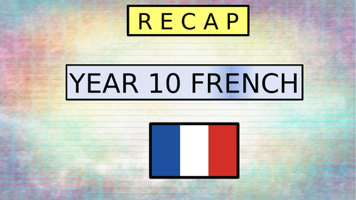 KS4 French key words recap and family/friends recap | Teaching Resources