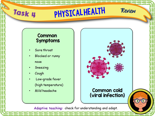 Physical health + symptoms of illness PSHE | Teaching Resources