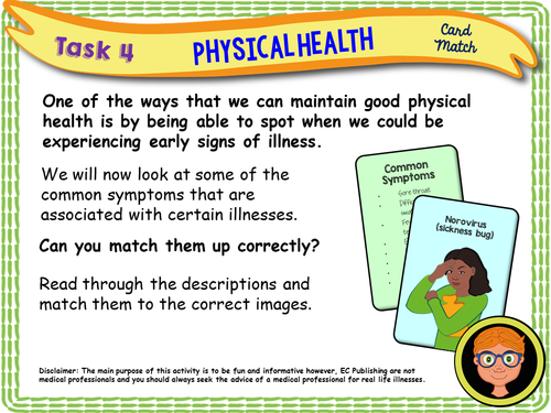 Physical health + symptoms of illness PSHE | Teaching Resources