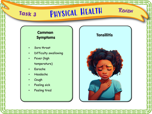 Physical health + symptoms of illness PSHE | Teaching Resources