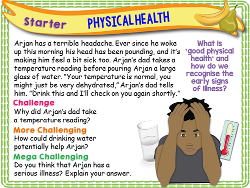 Physical health + symptoms of illness PSHE | Teaching Resources