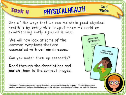 Physical health + symptoms of illness PSHE | Teaching Resources