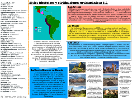 AQA A Level Spanish Unit 6 Revision Notes: El patrimonio cultural ...