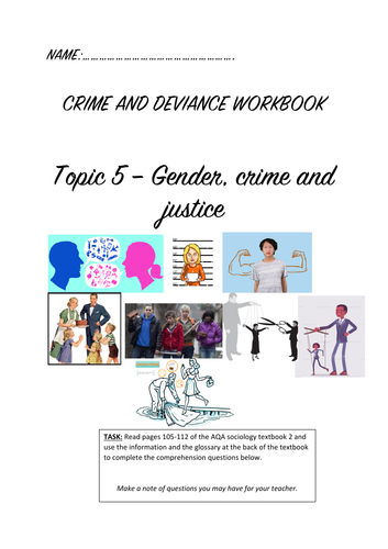 AQA Sociology Crime and Deviance Workbooks: Topics 1-7 | Teaching Resources