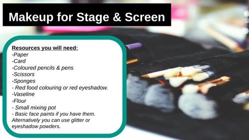 Make up for Stage and Screen | Teaching Resources
