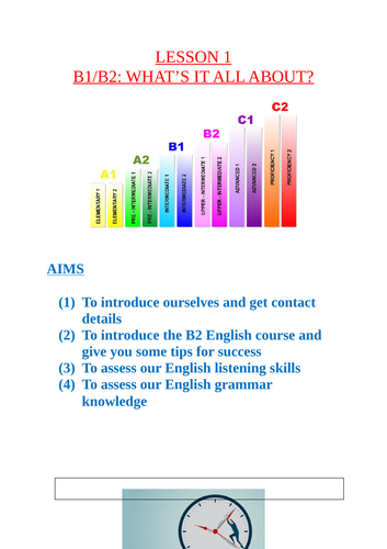 B2 English Introduction | Teaching Resources