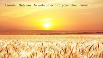 Harvest Festival Poem | Teaching Resources