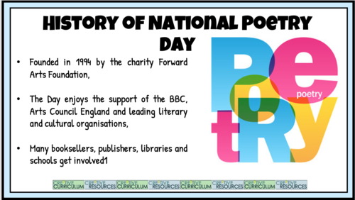 Poetry Day + English Secondary Assembly | Teaching Resources