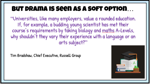 Why Study Drama GCSE - Careers Options Assembly | Teaching Resources