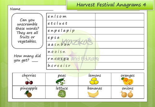 Harvest Festival | Teaching Resources