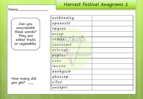Harvest Festival | Teaching Resources