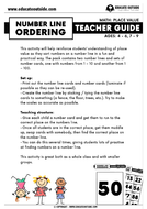 Number Line Ordering: Outdoor Place Value Activity | Teaching Resources
