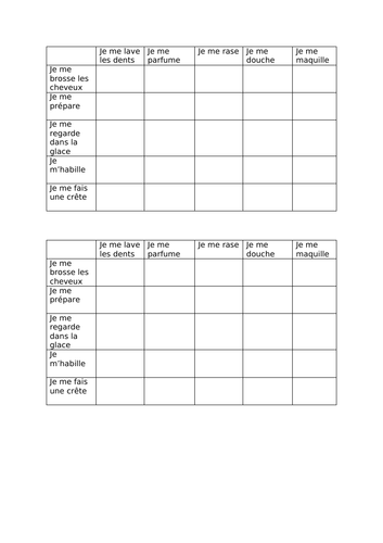 Daily Routine - Je me prépare - Studio 1 | Teaching Resources